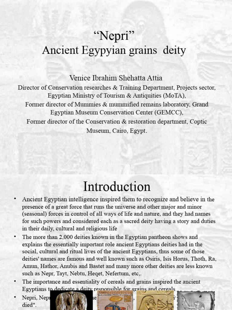 Nepri | PDF | Osiris | Ancient Egypt