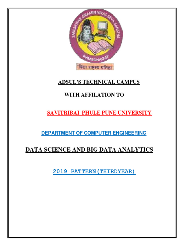 DSBDA Lab Manual | PDF | Machine Learning | Data