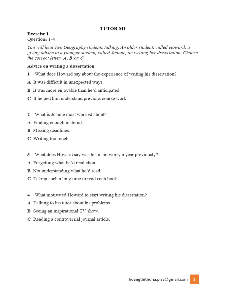 Tutor Multiple Choice 1 Pdf Thesis 