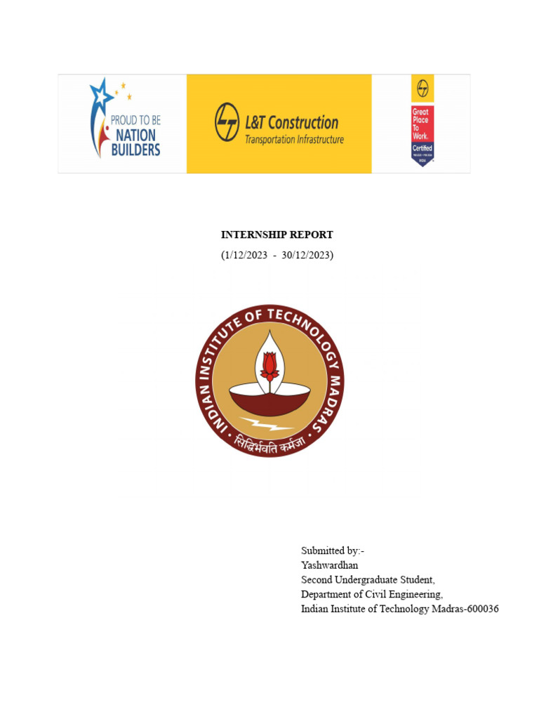 Internship Report Pdf Technology And Engineering