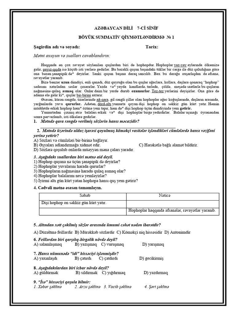 7 Az Dili BSQ 1 B.S | PDF