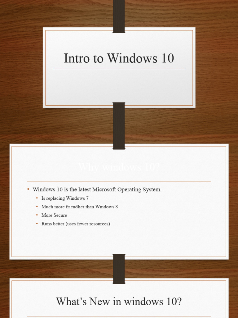 Intro Windows 10 PPT Updated | PDF