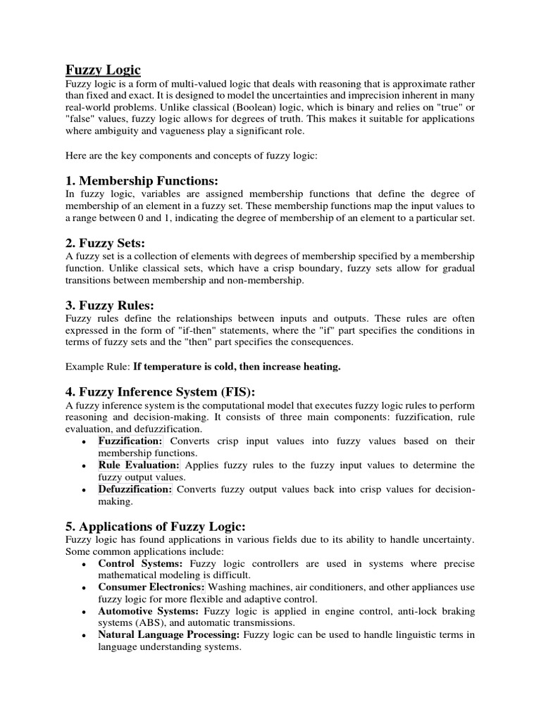 Fuzzy Logic | PDF | Fuzzy Logic | Mathematical Optimization