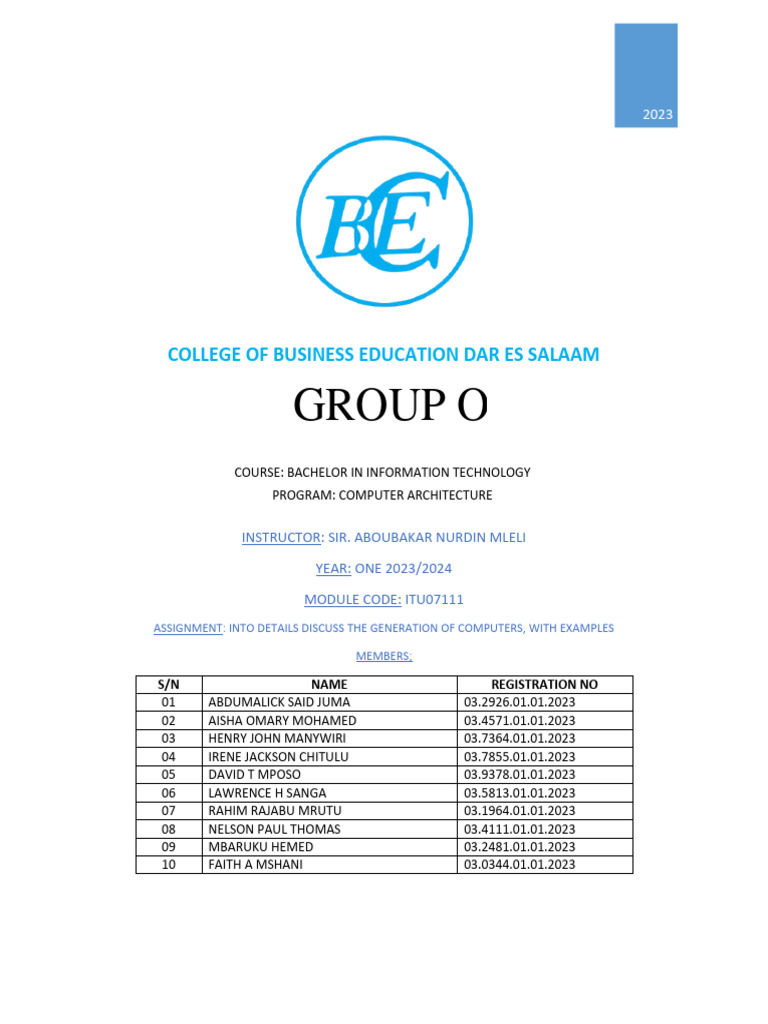Generations of Computer | PDF | Integrated Circuit | Computer Memory
