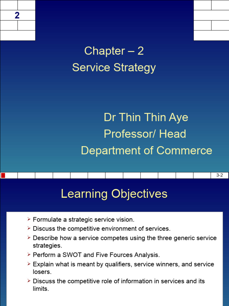 Ch-2 Service strategy | PDF | Point Of Sale | Strategic Management