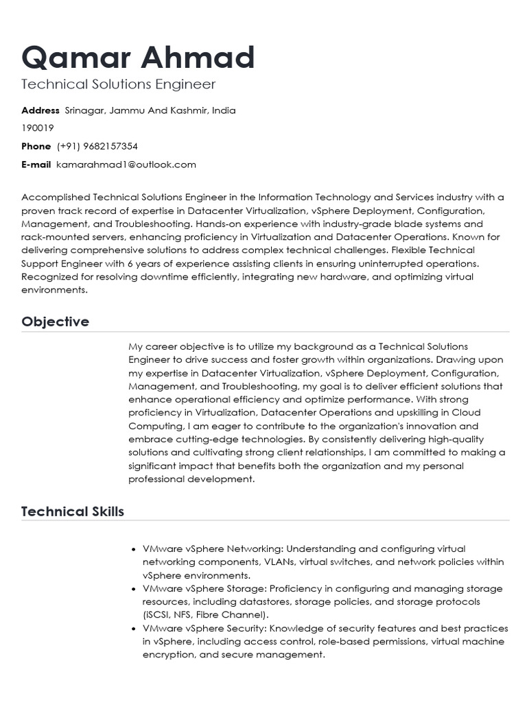 Qamar Ahmad Resume-1 | PDF