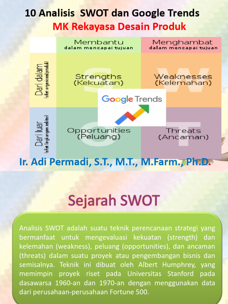 10 Analisis SWOT Dan Penggunaan Google Trends | PDF | Karier & Perkembangan