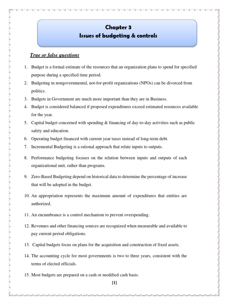 Budgeting Concepts and Practices Explained | PDF | Fund Accounting ...