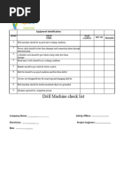 Safety Inspection Checklist Band Saws | PDF