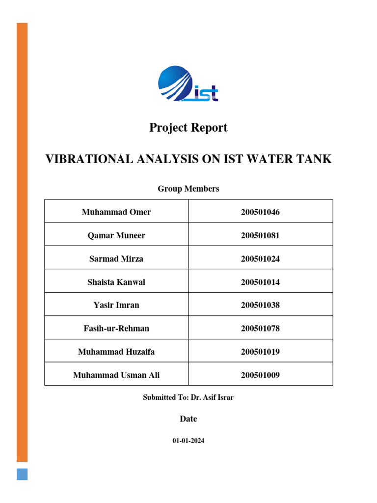 Vibrations Project Report | PDF | Oscillation | Resonance