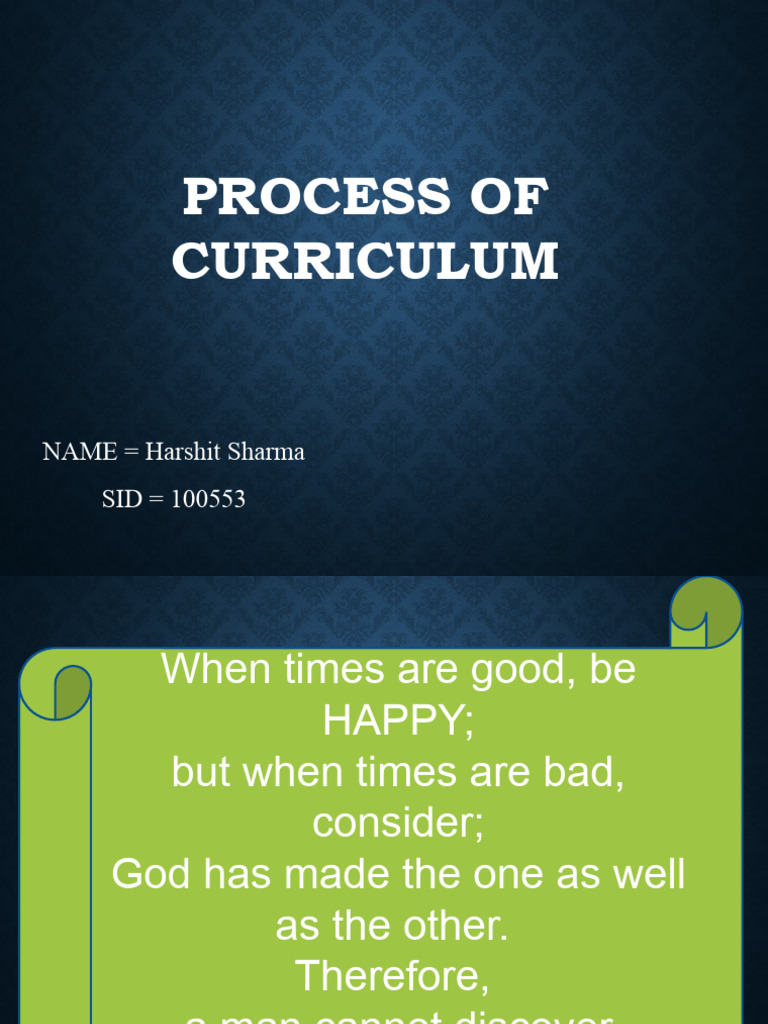 Process of Curriculum Ga-2 | PDF | Curriculum