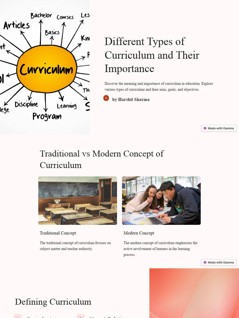 Different Types of Curriculum and Their Importance | PDF | Curriculum ...