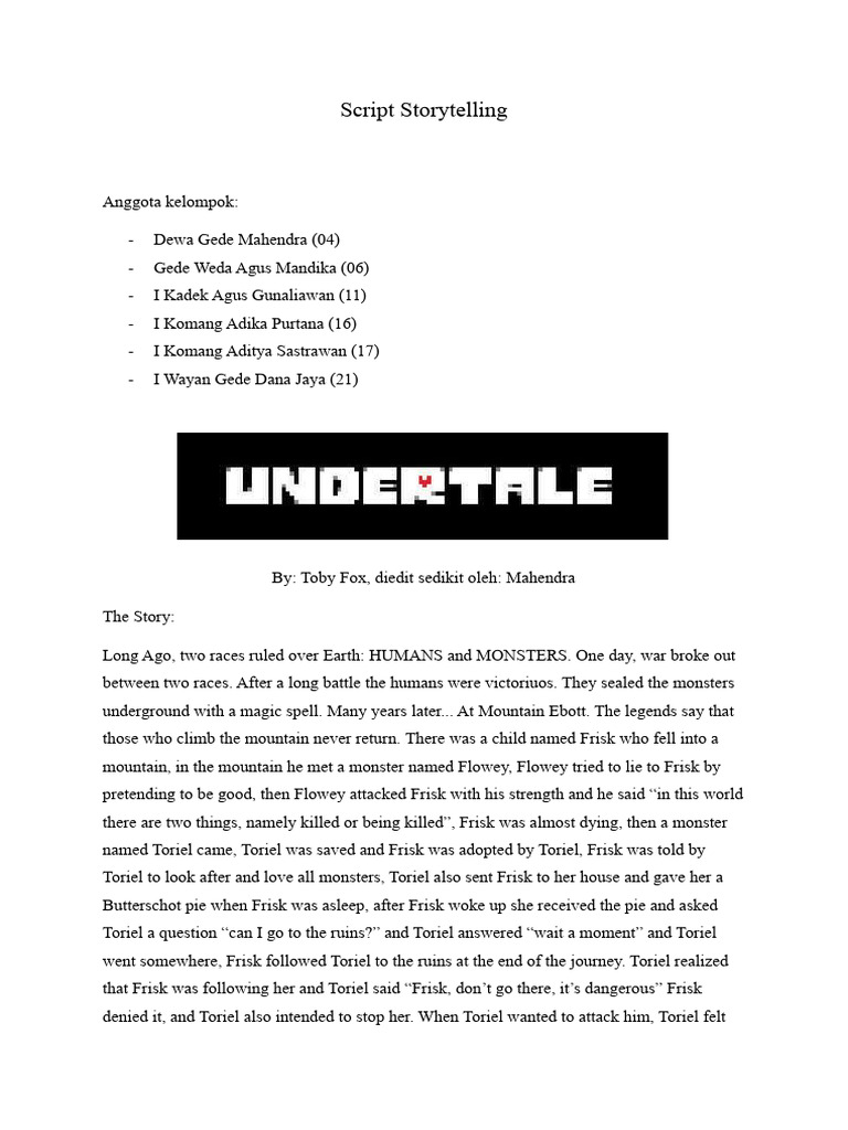 Undertale | PDF
