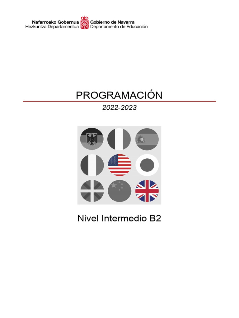 Programacion Didactica Ingles Nivel b2!22!23 | PDF | Sociolingüística | Evaluación