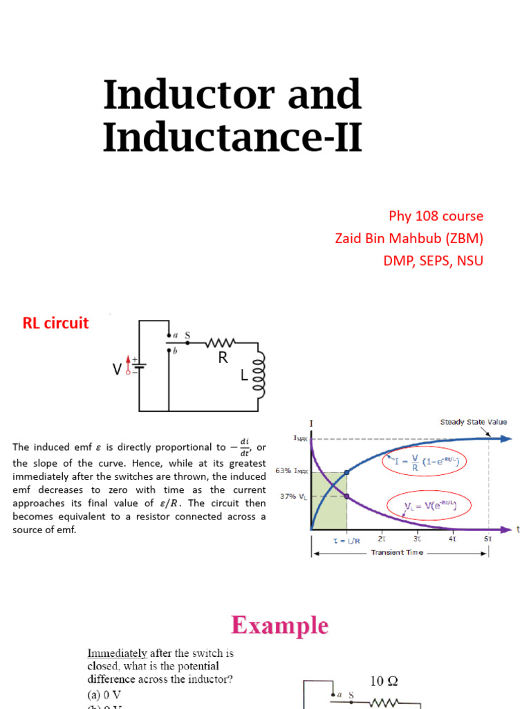 Inductor Inductance II | PDF | Inductor | Capacitor