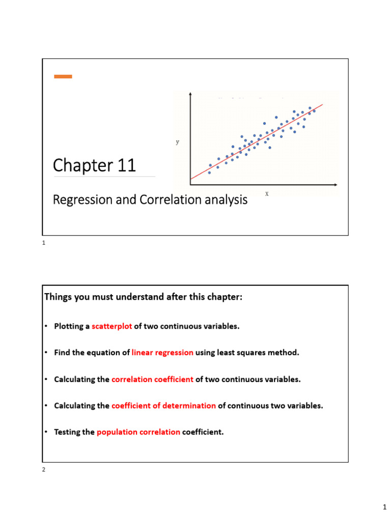 Chapter 11 - Regression and Correlation Analysis-2 | PDF | Scatter Plot | Regression Analysis