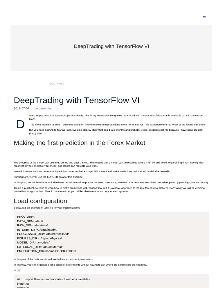 DeepTrading With TensorFlow 6 - TodoTrader | PDF | Comma Separated Values | Databases