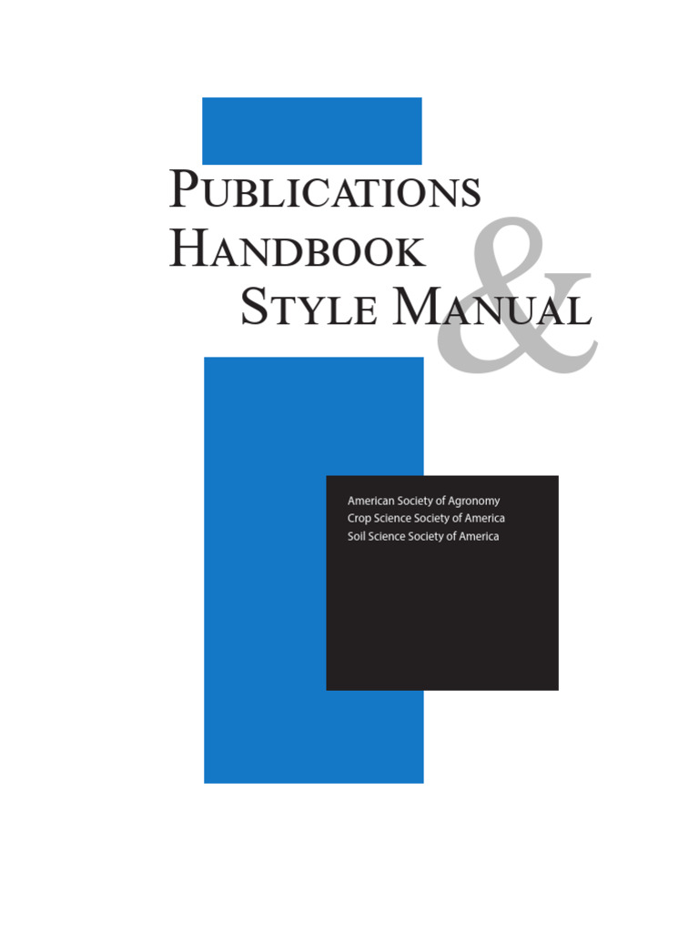 Style Manual | PDF | Citation | Academic Publishing