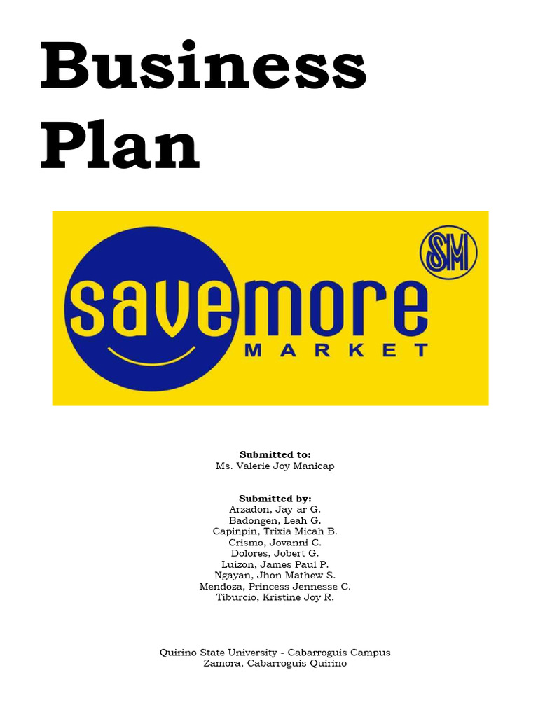 Group 4 1-3 Business Plan-2 | PDF | Retail | Costco