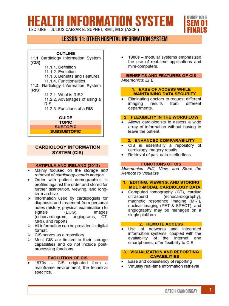 L10. Lims | PDF | Electronic Health Record | Medical Imaging