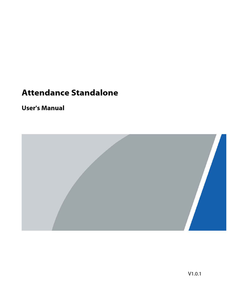 Attendance Standalone: User's Manual | PDF | Power Supply | Computing