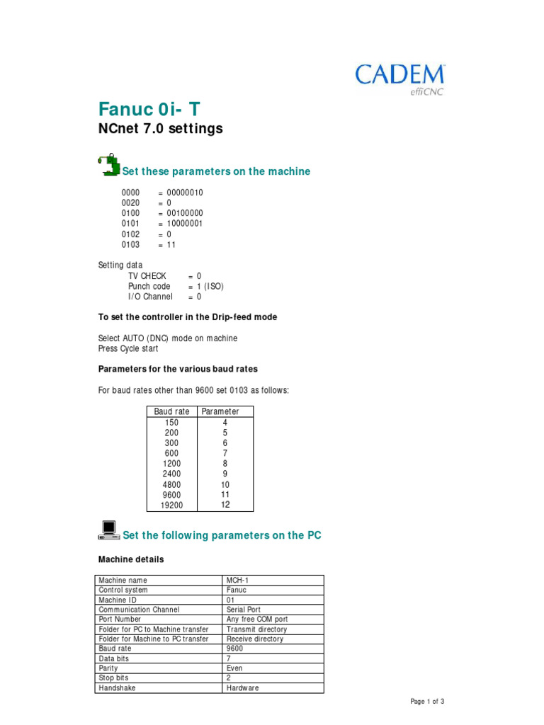 Fanuc 0it - Transmisja | PDF | Information And Communications ...