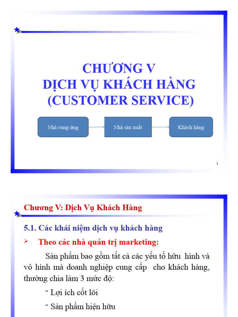 Chuong 5. Dich Vu Khach Hang | PDF