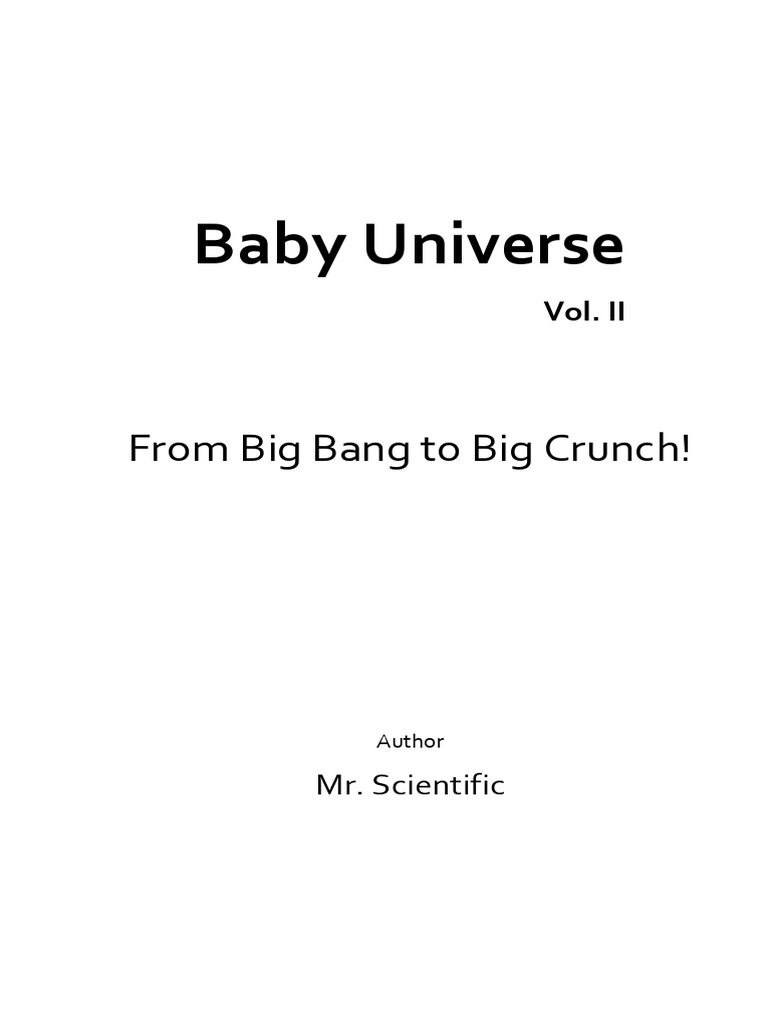 Baby Universe - MR Scientific | PDF | Universe | Neutron