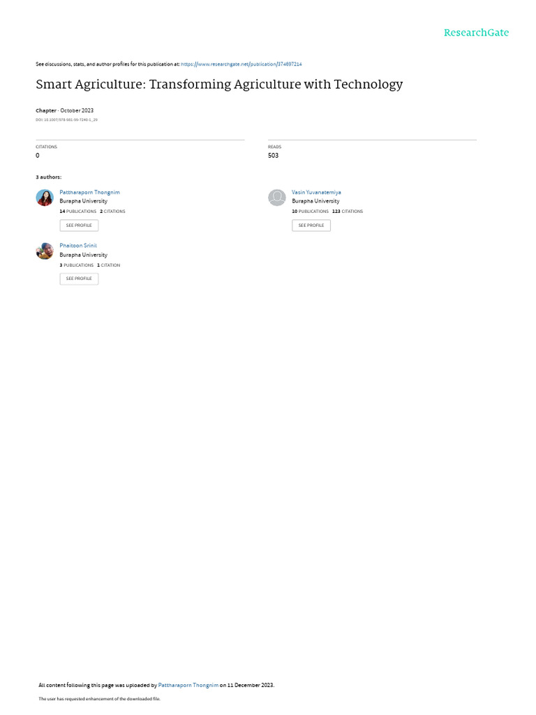 Smartagriculture | PDF | Agriculture | Machine Learning