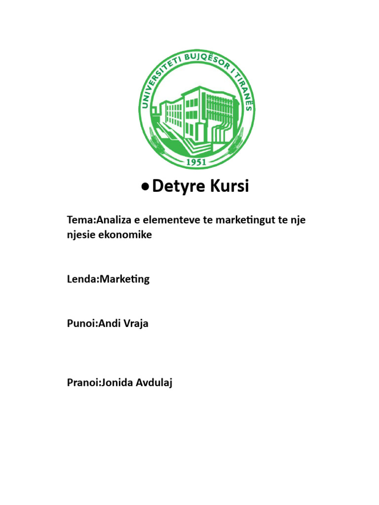 Detyra Kursit | PDF