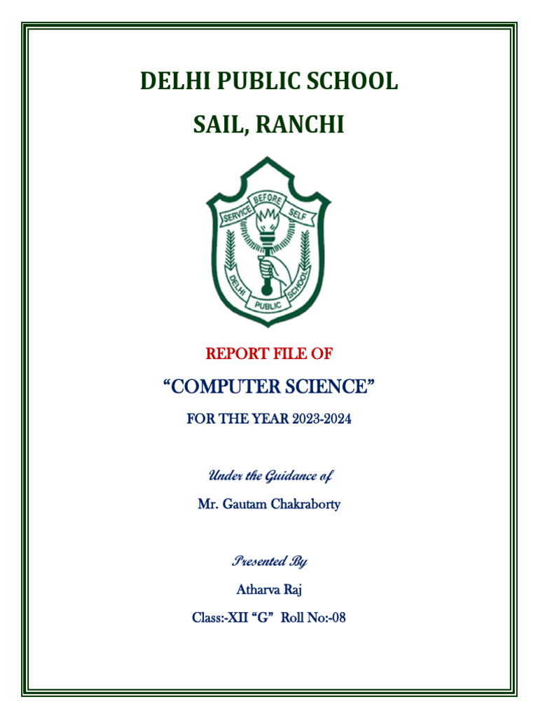 Cs Report File | PDF | Table (Database) | Database Index