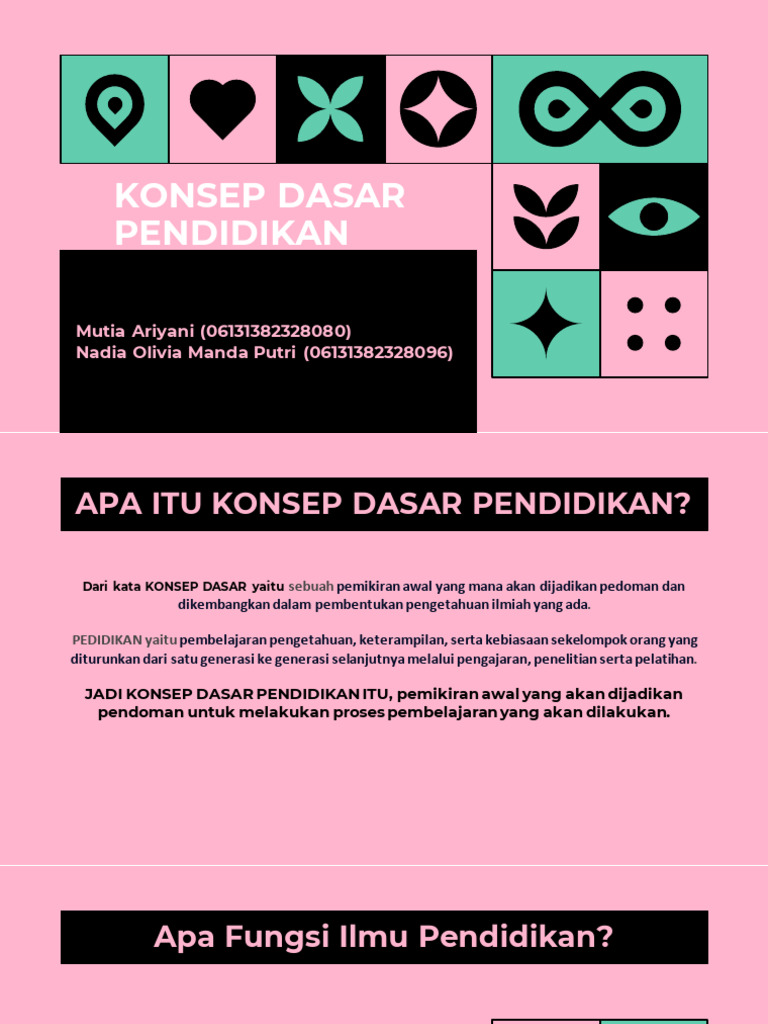 Presentasi Konsep Dasar Ilmu Pendidikan Tgl.21.08.2023 | PDF | Karier ...