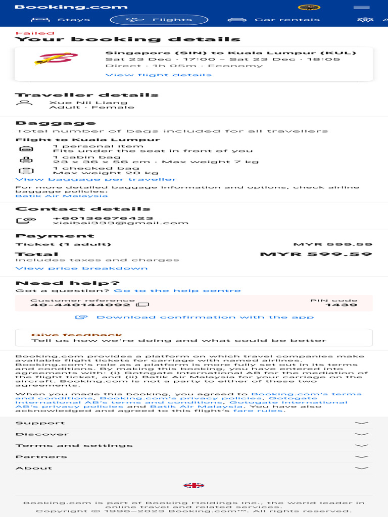 Book Your Flight | PDF
