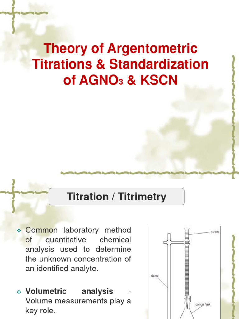 Argentometric-Tit-28 04 22 | PDF | Titration | Chemistry