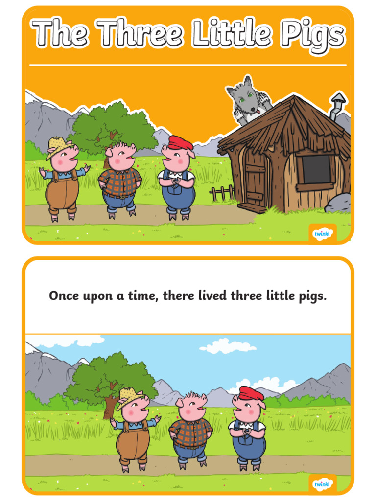 Three Little Pigs Story Summary | PDF