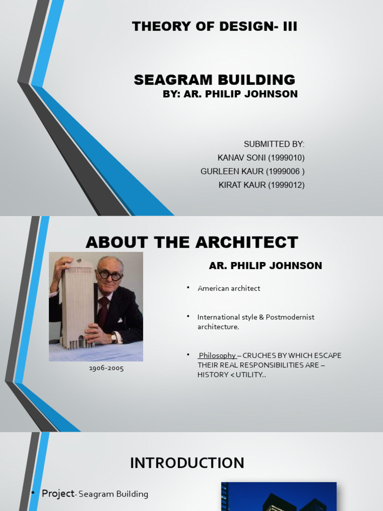 Philip Johnson Kanu | PDF | Design | Architectural Styles