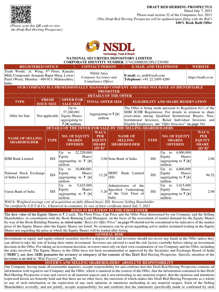 National Securities Depository Limited | PDF