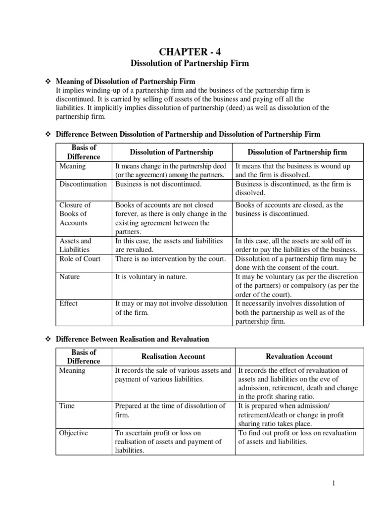 Dissolution Partnership Firm Pdf Debits And Credits Banks