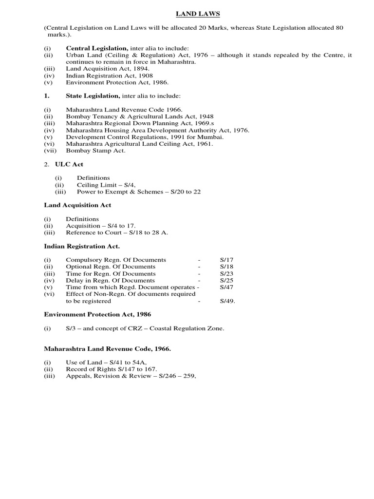 Land Law | PDF | Justice | Crime & Violence