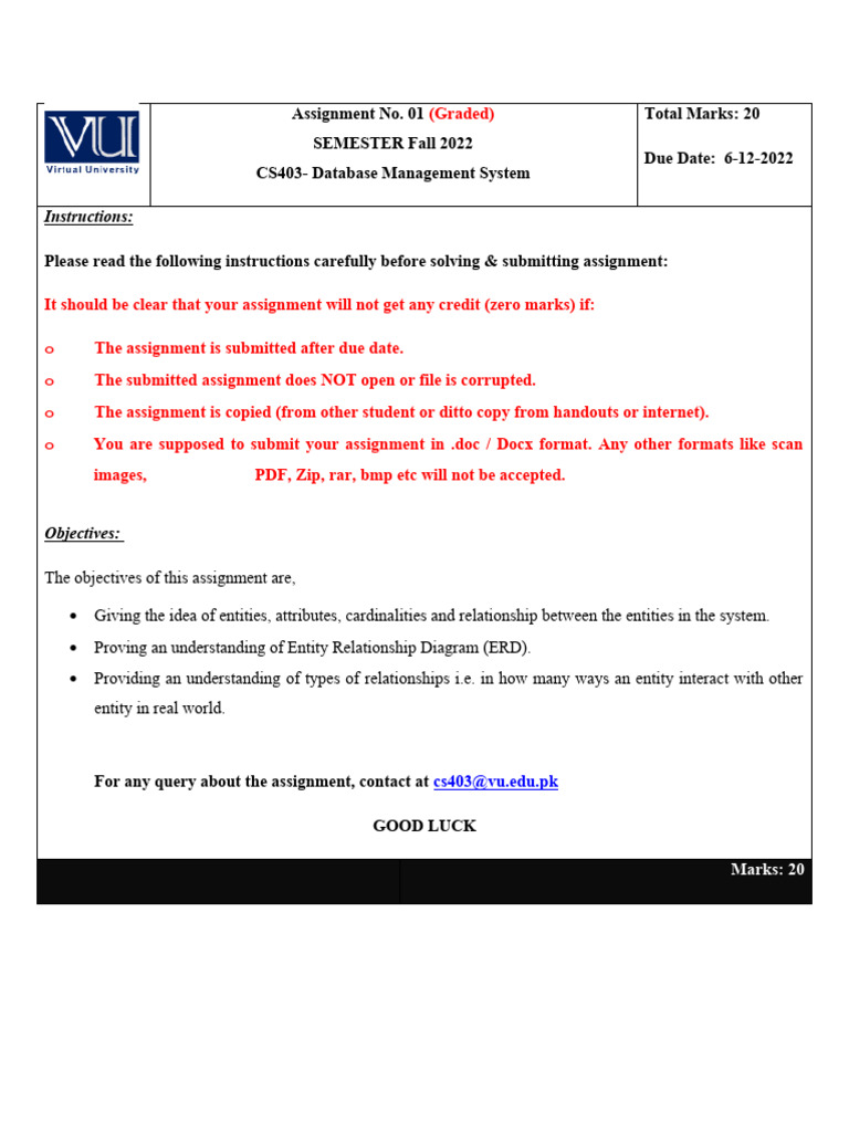 Fall 2022 - CS403 - 1 | PDF | Computing | Information Science