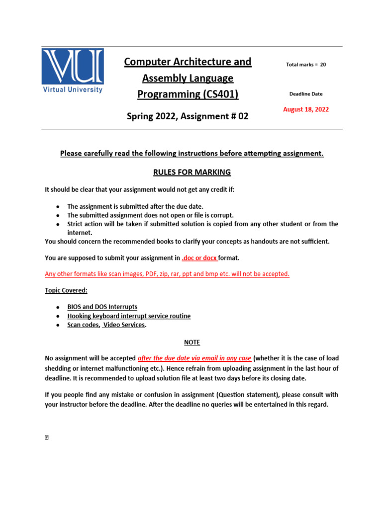 Spring22 CS401 2. | PDF | Software | Computer Architecture