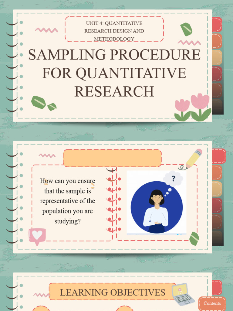 Lesson 2 Sampling Procedure For Quantitative Research | PDF | Sampling (Statistics) | Research ...
