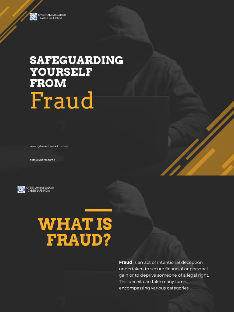 Safeguarding Yourself From Fraud - Cyber Security Awareness | PDF ...