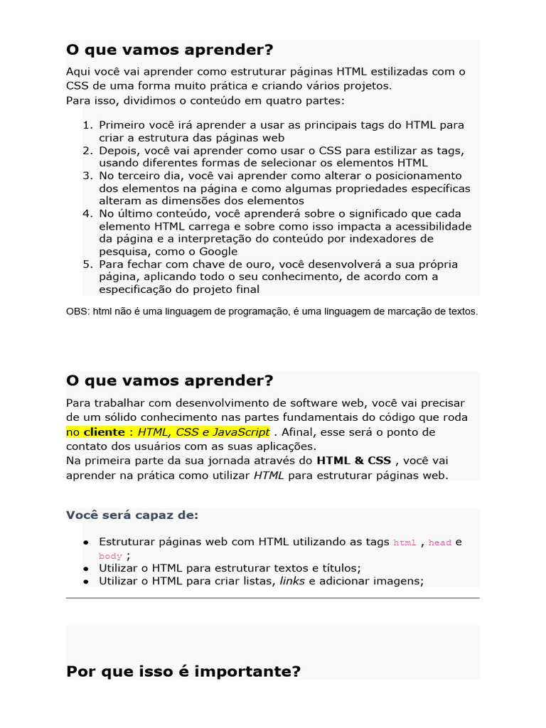 03.01 - Introdução A HTML e Css | PDF 03.01 - Introdução A HTML e Css | PDF