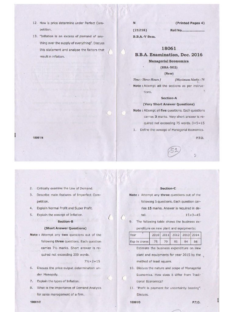 Bba502 Magagiral Economics | PDF