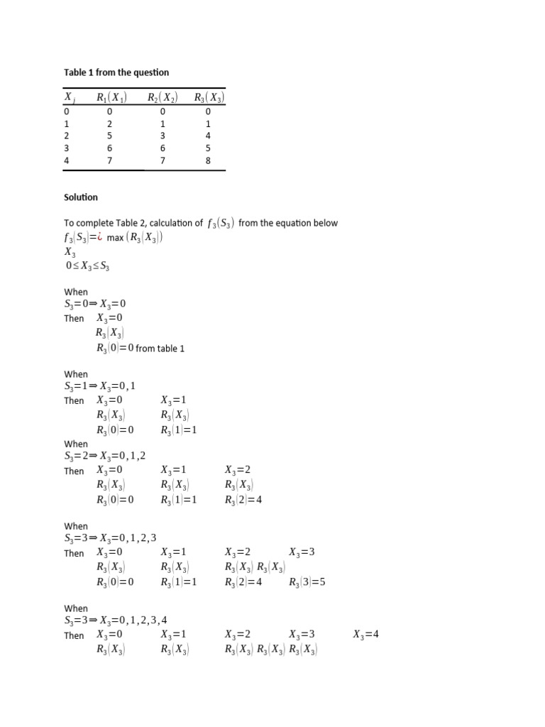 Dynamic Programming | PDF | Equations | Applied Mathematics