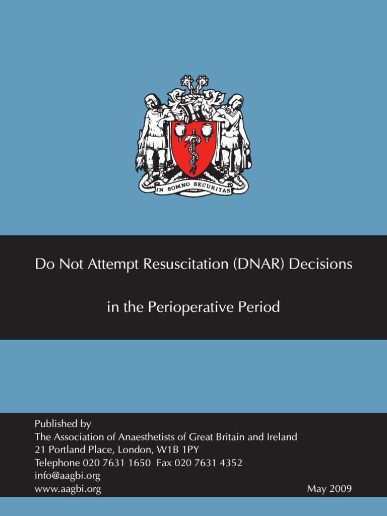 Do Not Attempt Resuscitation (DNAR) Decisions in The Perioperative ...