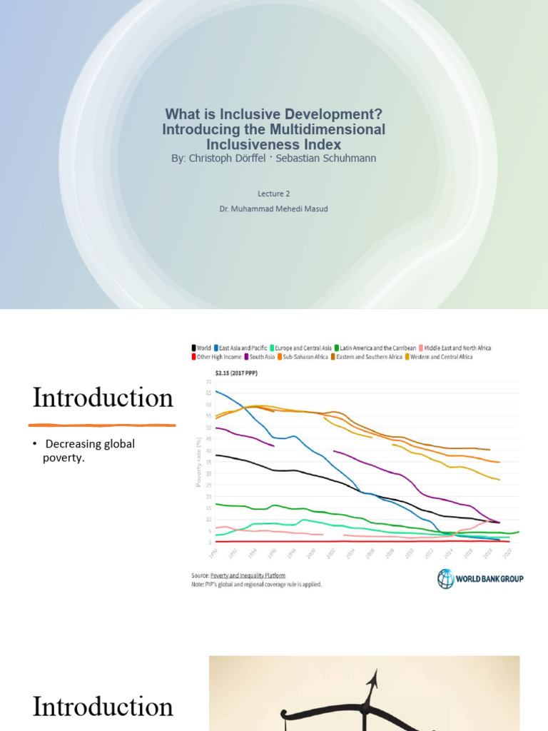 Understanding Inclusive Development | PDF | Human Development Index ...