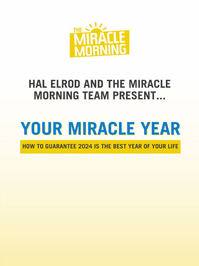 The Miracle YEAR Workbook | PDF