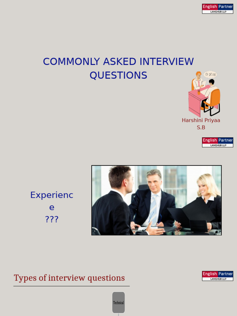 Commonly Asked Interview Questions | PDF | Experience | Knowledge